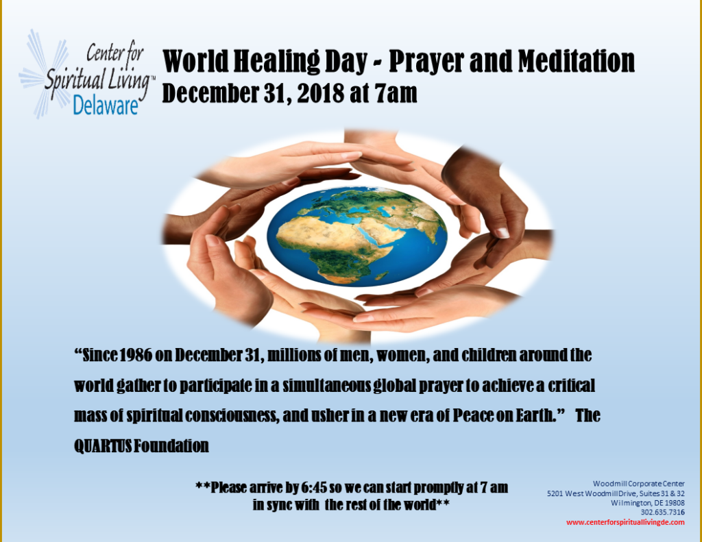 World Healing Day 2018 Final Version - Center for Spiritual Living Delaware