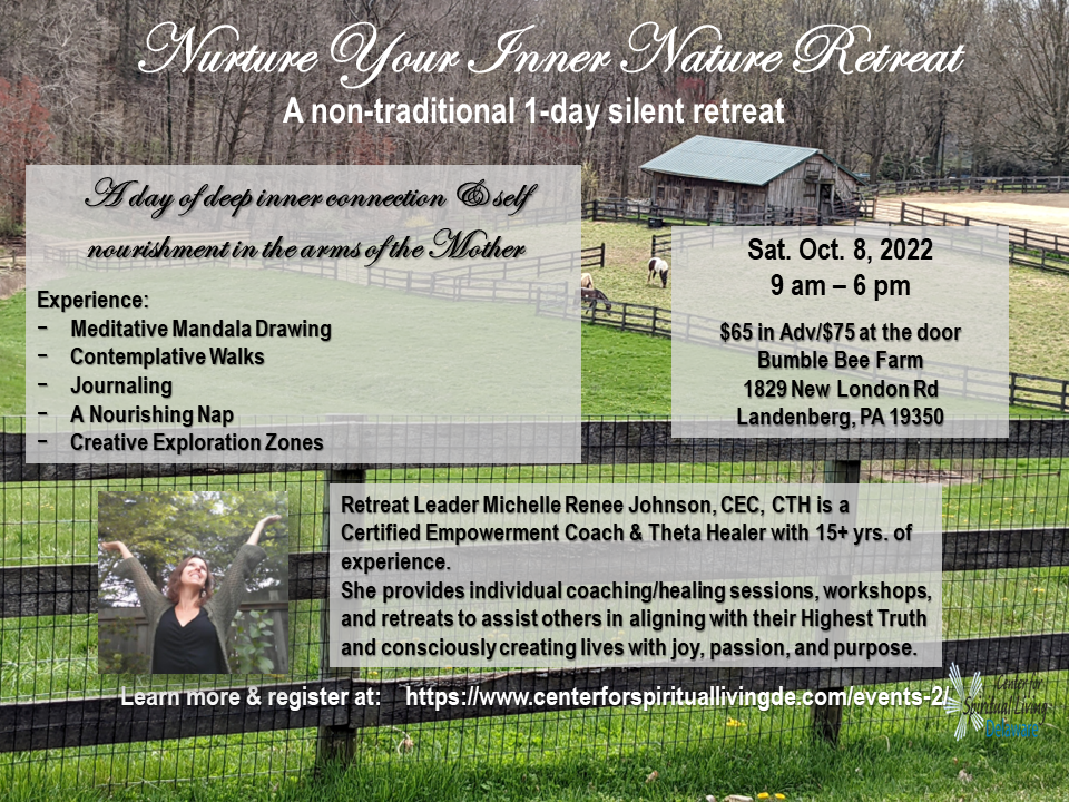 Event Registration: Nurture Your Inner Nature Retreat - Center for ...
