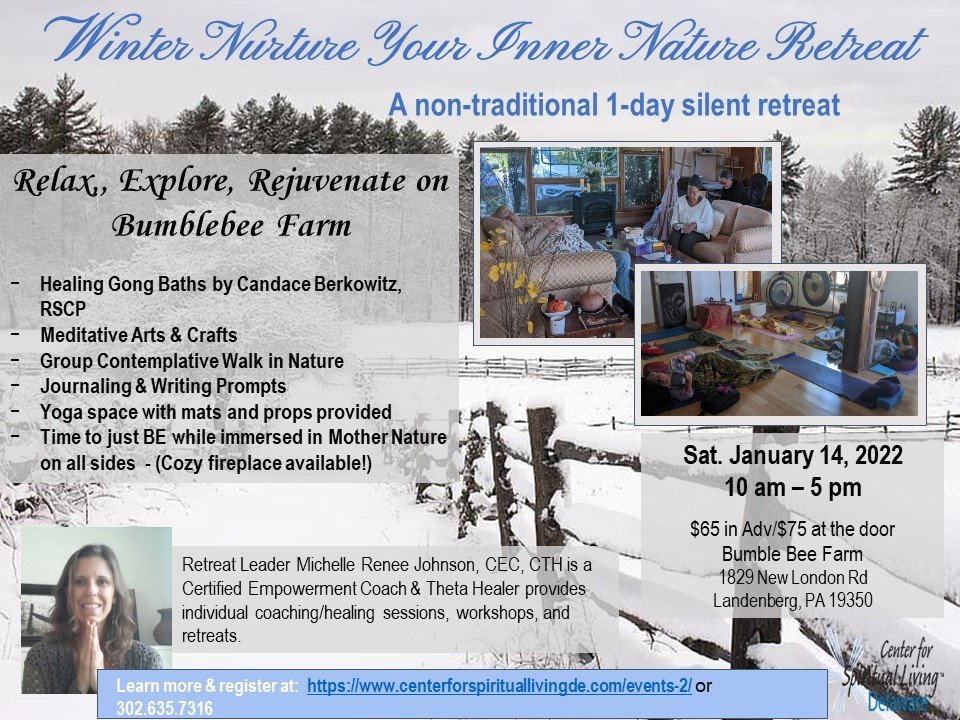Event Registration: Winter Nurture Your Inner Nature Retreat - Center ...